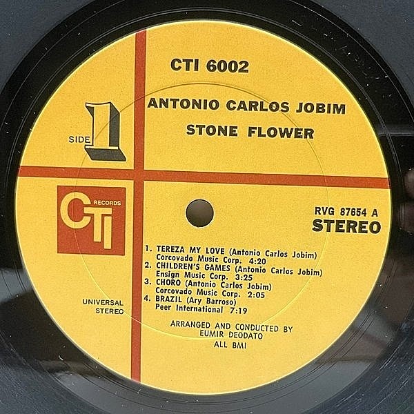 ANTONIO CARLOS JOBIM / Stone Flower (LP) / CTI | WAXPEND RECORDS