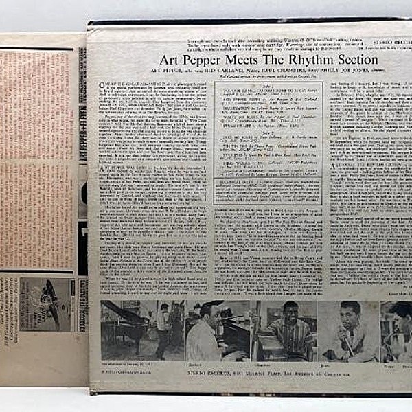 ART PEPPER / Meets The Rhythm Section (LP) / Contemporary | WAXPEND RECORDS